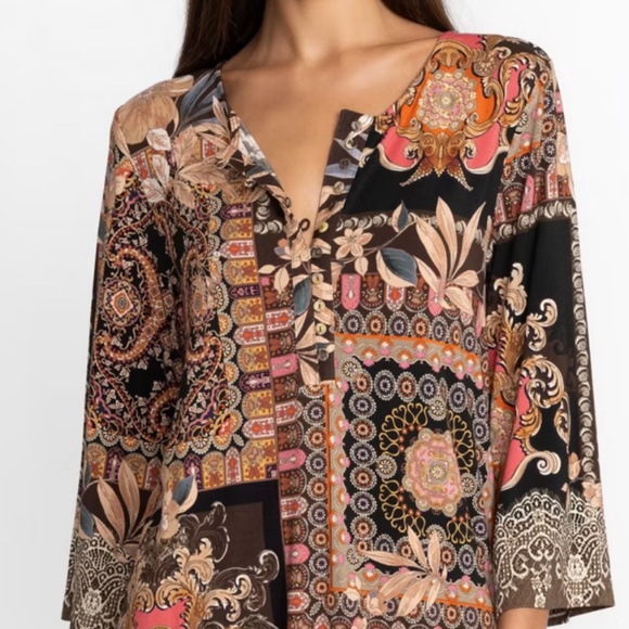 Johnny Was | Tops | Johnny Was Flora Lace Tunic Top 2x | Poshmark